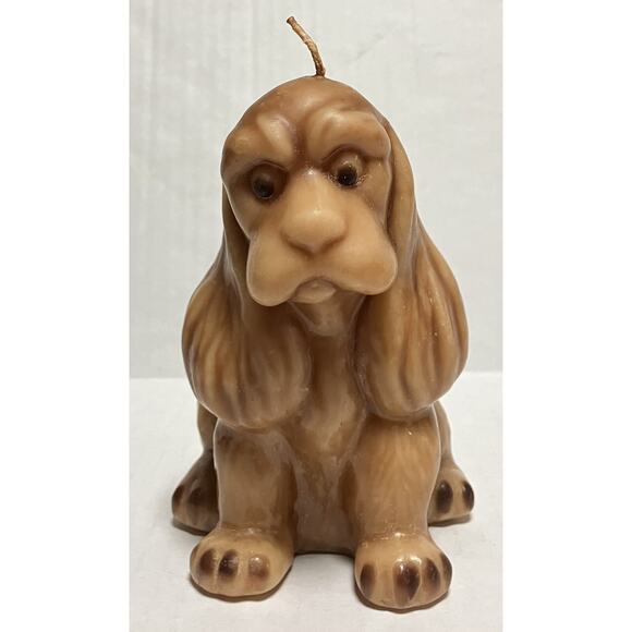 Unbranded | Accents | Vintage Basset Hound Dog Candle Sad Face Droopy ...